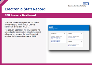 Browse Content - ESR Hub - NHS Electronic Staff Record